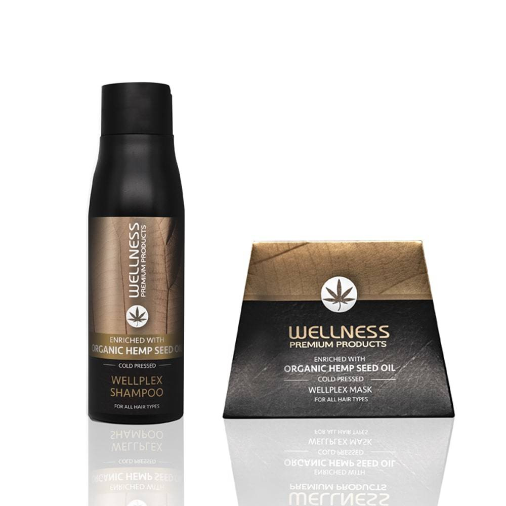 WELLNESS PREMIUM PRODUCTS Wellplex zestaw (szampon 500ml | maska 500ml ...