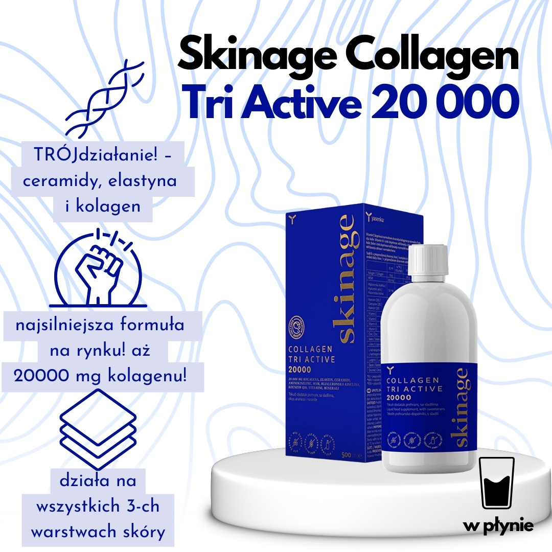 YASENKA Collagen Tri Active 20,000 suplement diety 500ml | Queend.pl